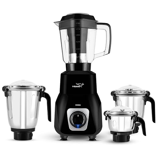 Buy V-Guard Xceed 750 Watt Mixer Grinder with Multifunctional SS Mixer ...