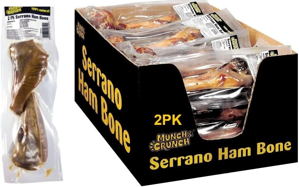 HOT BARGAINS Munch & Crunch Serrano 2pk Ham Bone Large Serrano Ham ...