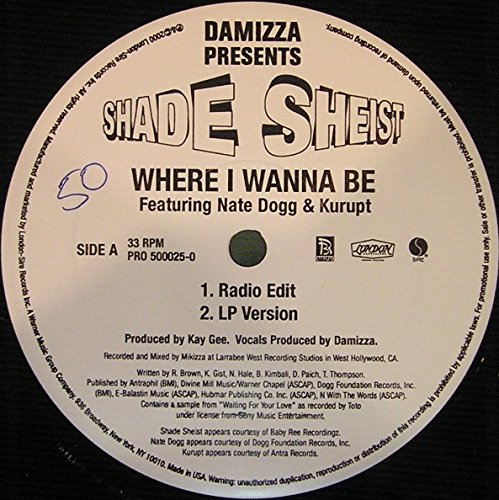 Shade Sheist - Shade Sheist / Where I Wanna Be - Amazon.com Music