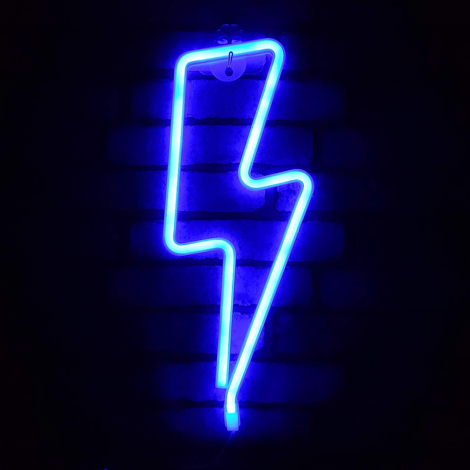 Neon Blue Lightning