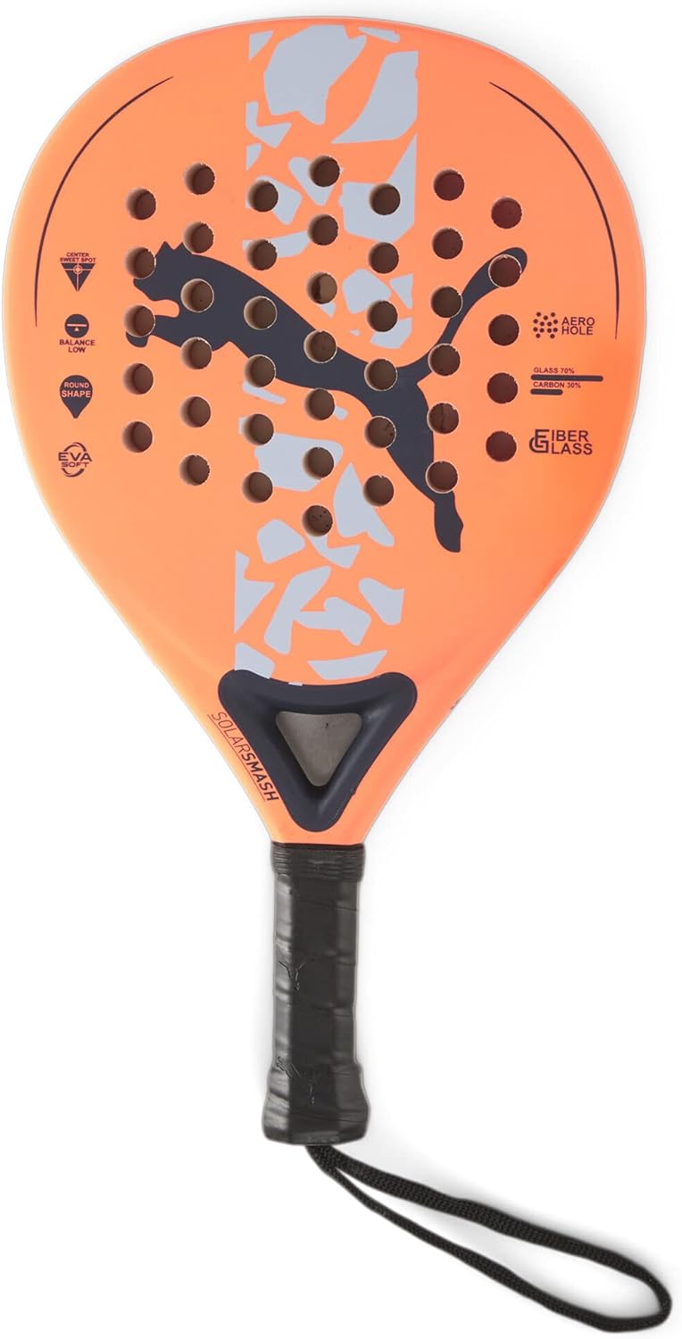Padel racket Puma SOLARSMASH JR 049018 01 Orange : Amazon.co.uk: Sports ...