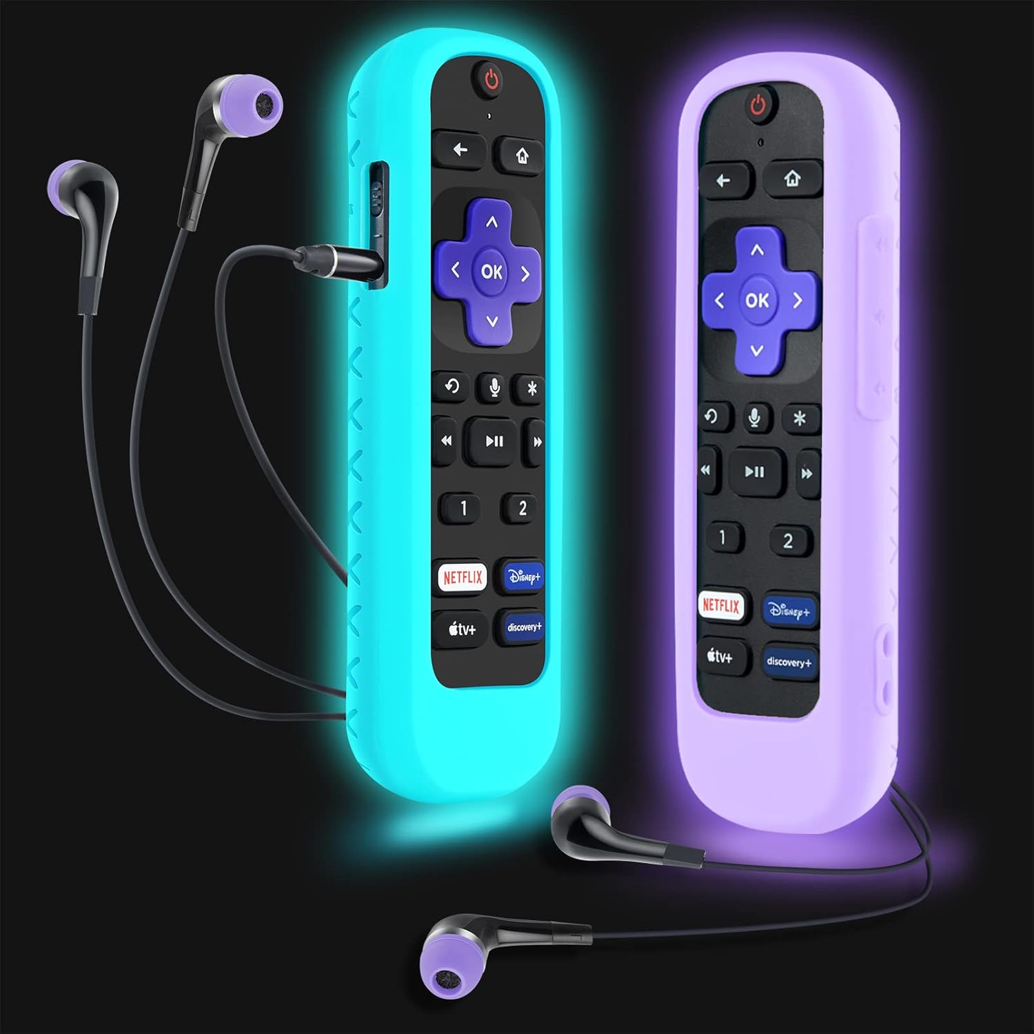 Amazon.com: 2Pack Case for Roku Headphone Remote, Battery Cover for ...