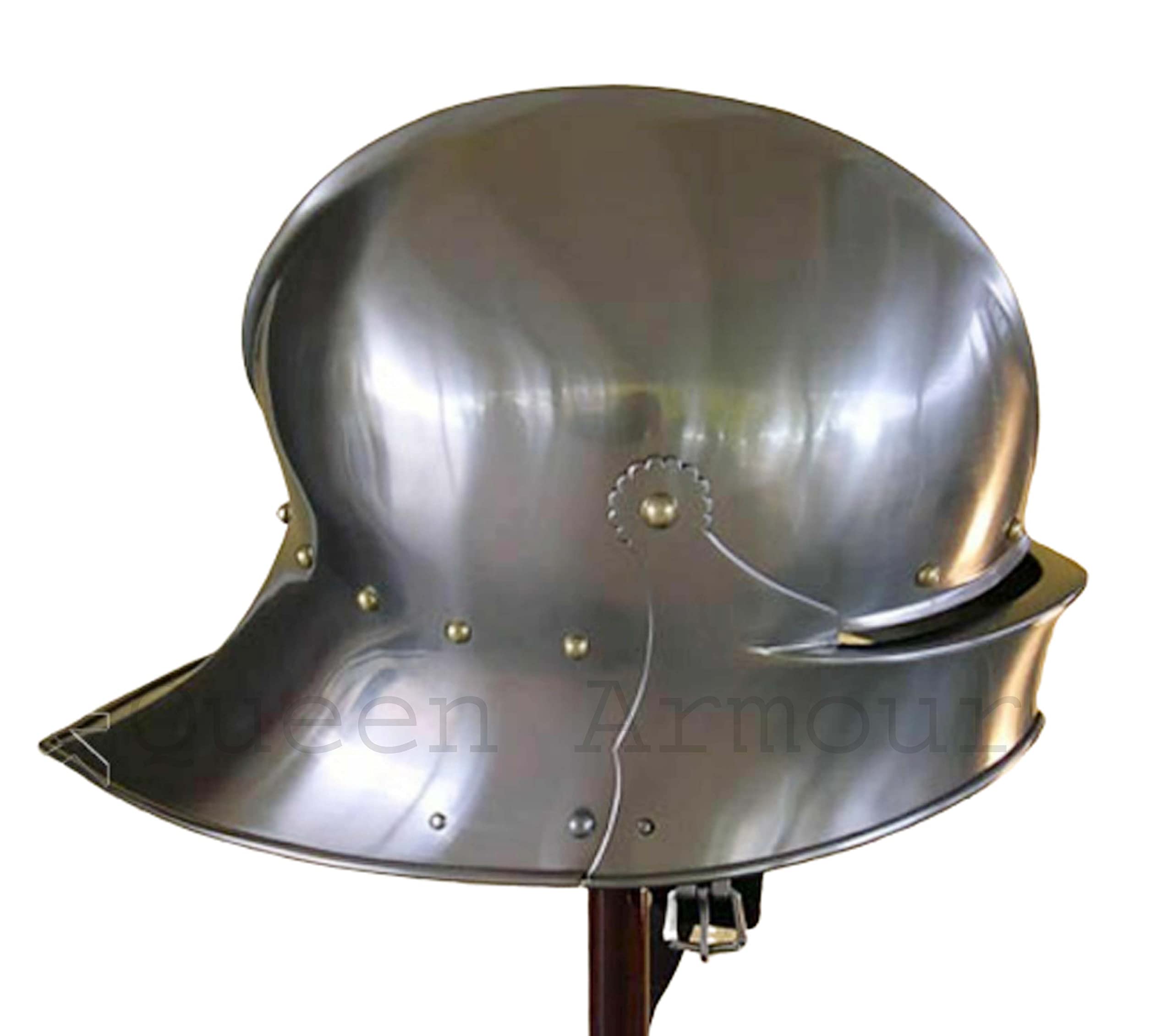 Amazon.com: Queen Armour Medieval Sallet Viking Crusader Helmet ...
