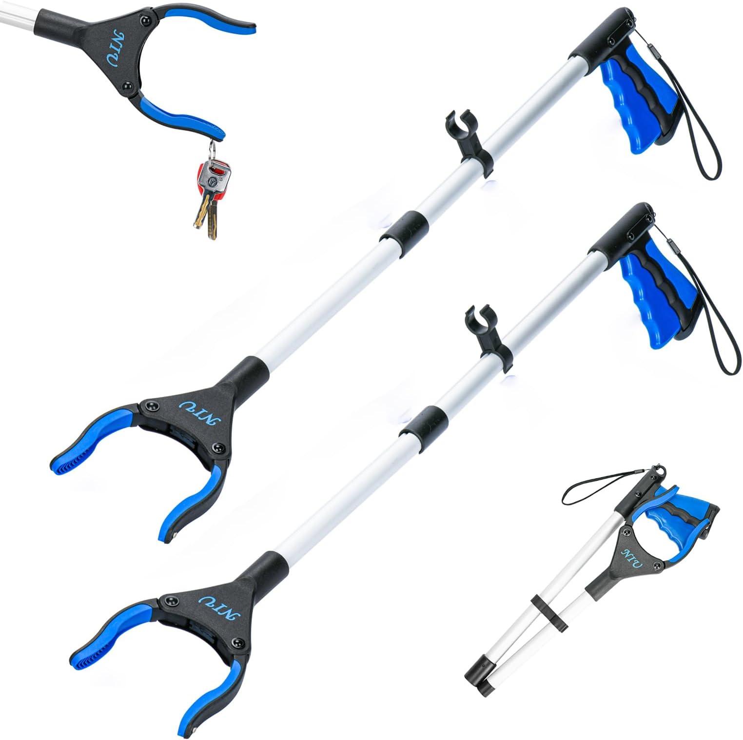 Amazon.com: 2-Pack Grabber Reacher Tool,32 Inch Steel Foldable Grabber Tool,Lightweight and ...