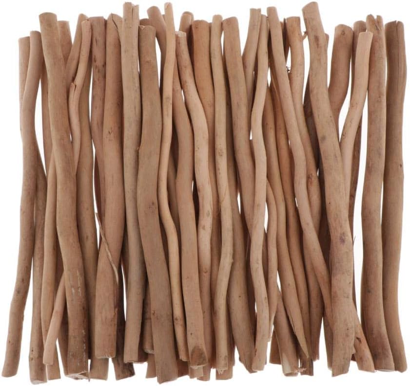 Amagogo 50x Driftwood Wooden Sticks Wood Sticks for Arts, Crafts ...