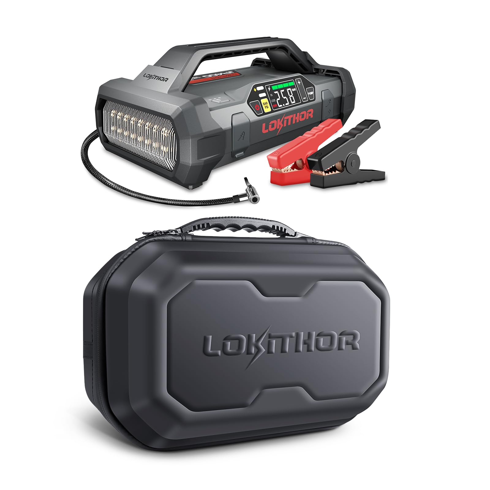 Car Jump Starter JA400 1750A Jump Starter With Air Compressor - 12V ...