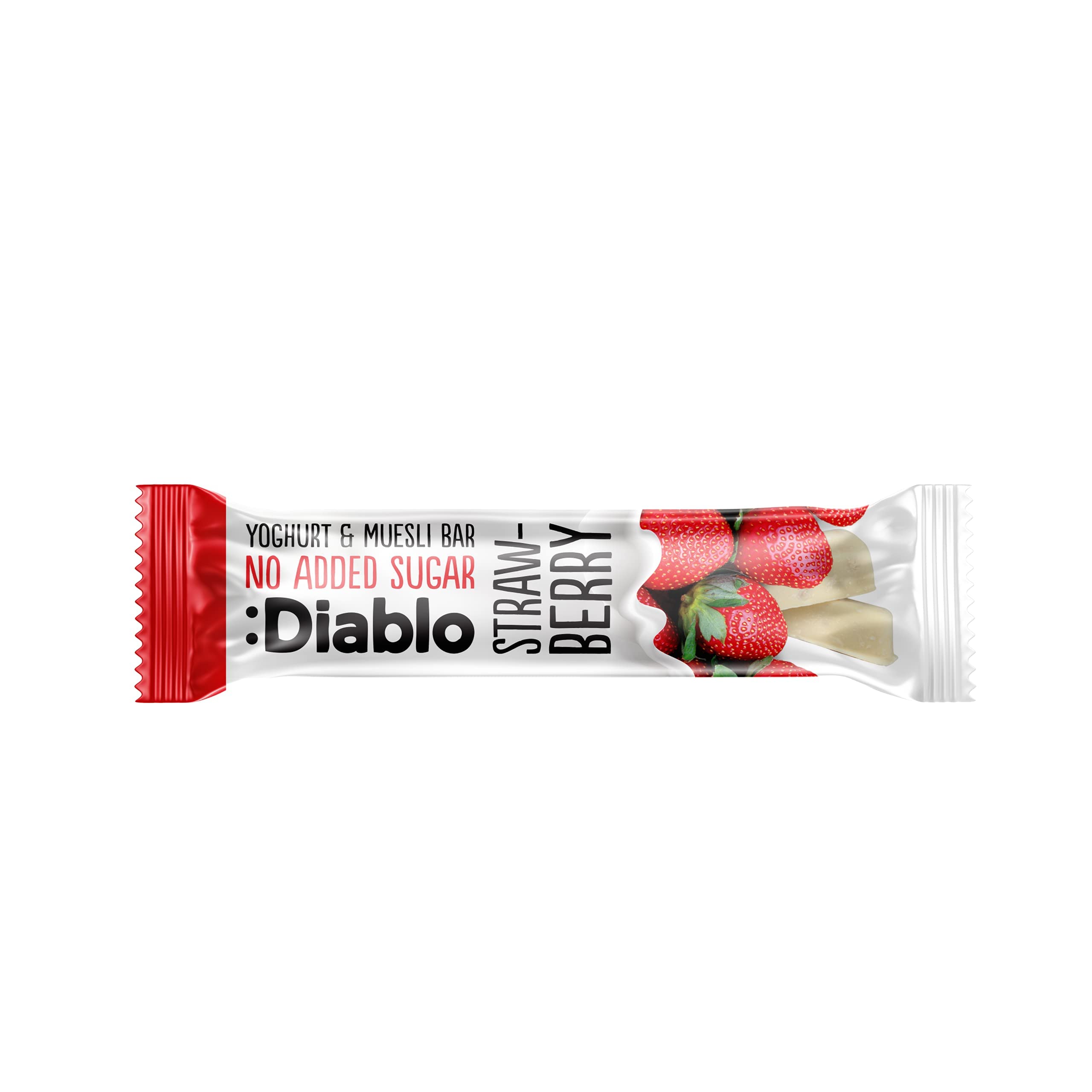 Diablo Yoghurt & Muesli Bar - Strawberry | No Added Sugar | Sweetened ...