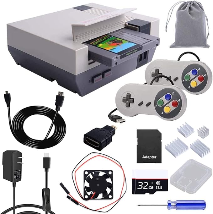 Amazon.com: RETROFLAG NESPi 4 Case Kit, Raspberry Pi 4 Case with SSD CASE, HDMI Splitter Switch ...