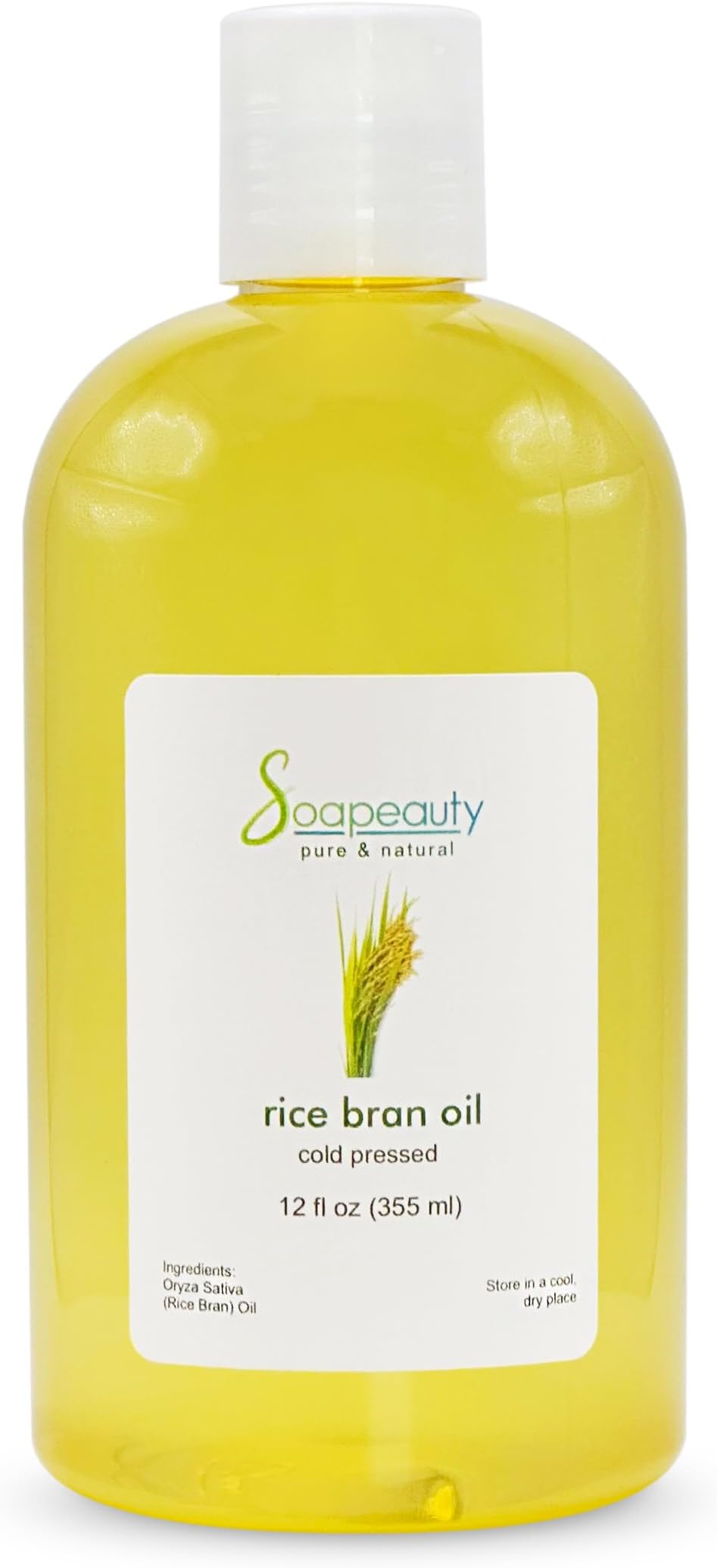Amazon.com : RICE BRAN OIL 100% Pure Natural Refined Undiluted Cold ...