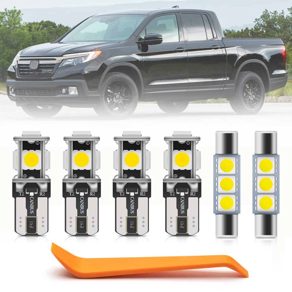 Amazon.com: 21pcs LED Interior Light Bulbs Kit for Honda Ridgeline 2017 ...