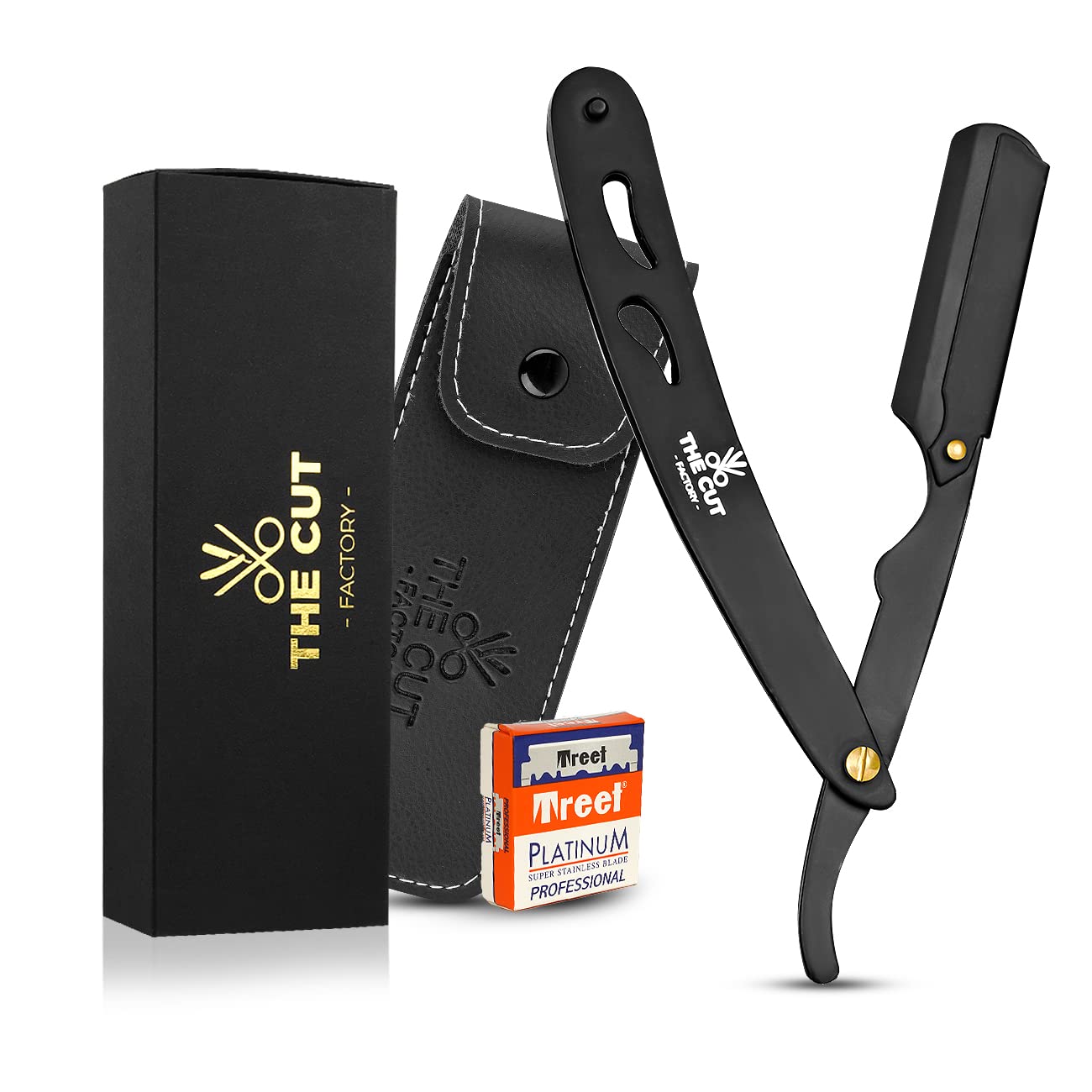 Amazon.com: The Cut Factory® Straight Razor for Men Professional Barber ...