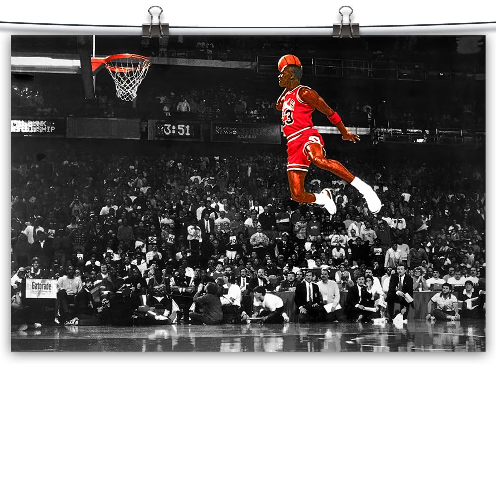 Michael Poster Jordan - Lienzo decorativo para pared, lienzo inspirador ...