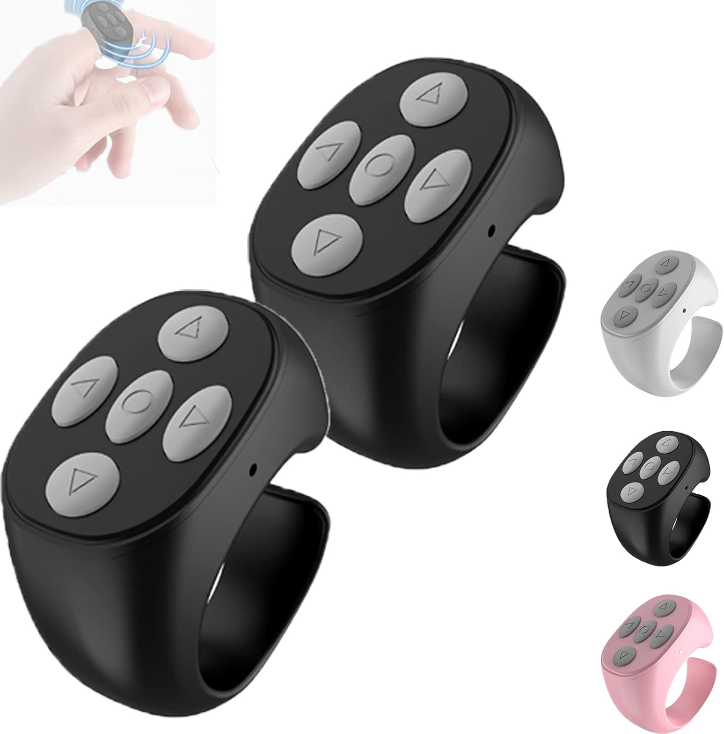 Amazon.com: Fingertip Wireless Bluetooth Remote Control, Hands-Free ...