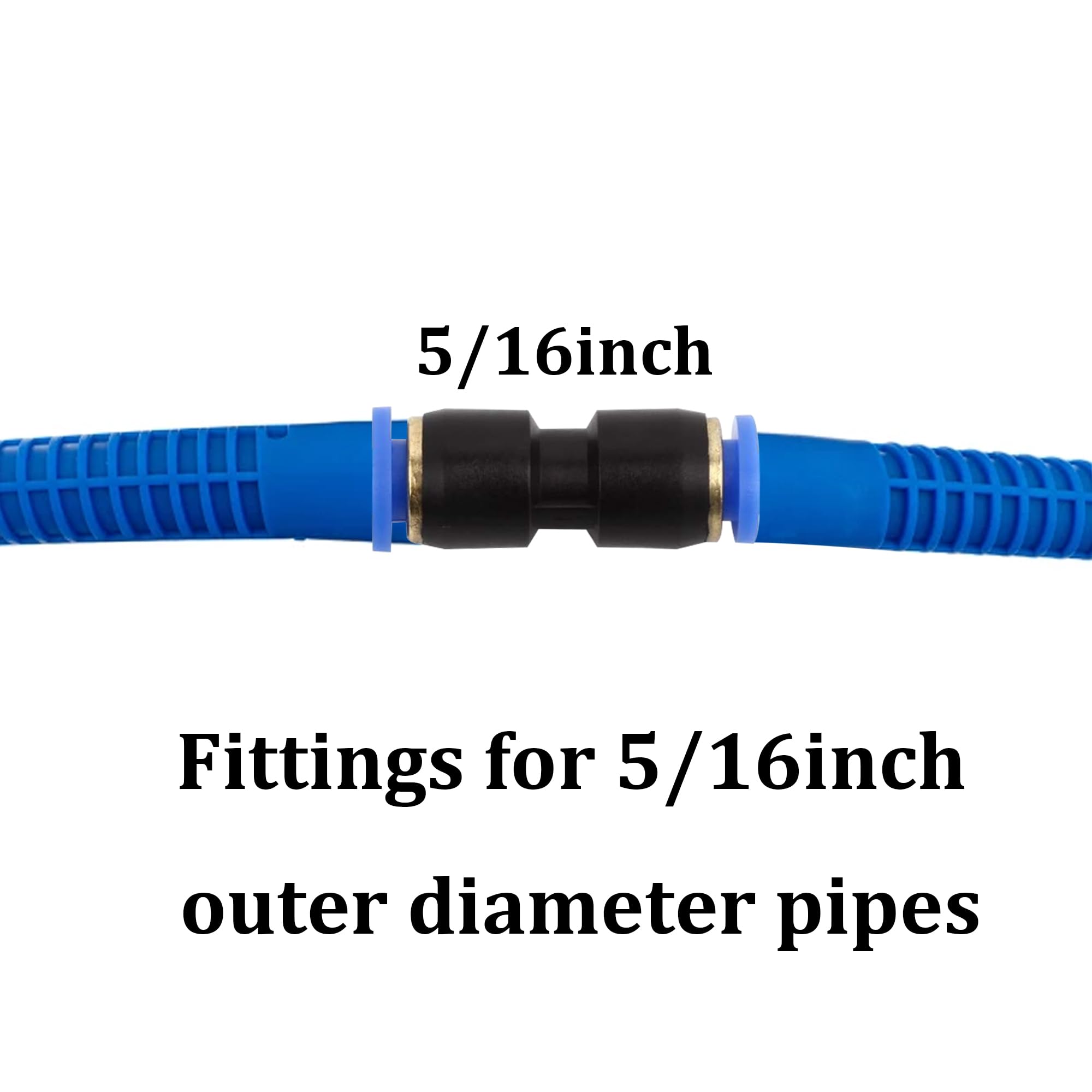 Snapklik.com : 10PCS 5/16 Inch Push To Connect Fitting, Straight ...