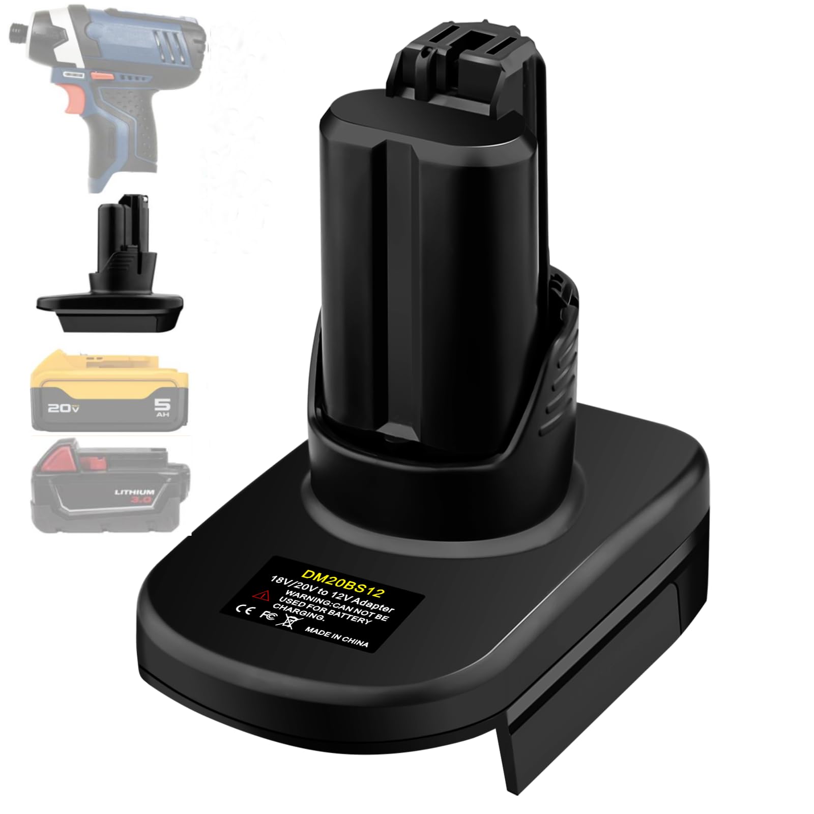 Amazon.com: Battery Adapter for Bosch 12V Cordless Power Tools,Adaptor ...