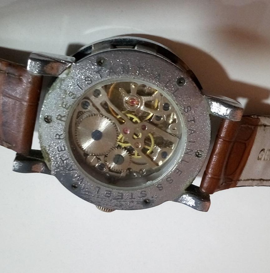 ESS Men's Classic Skeleton Dial Semi Automatic Mechanical Watch WM342 ...