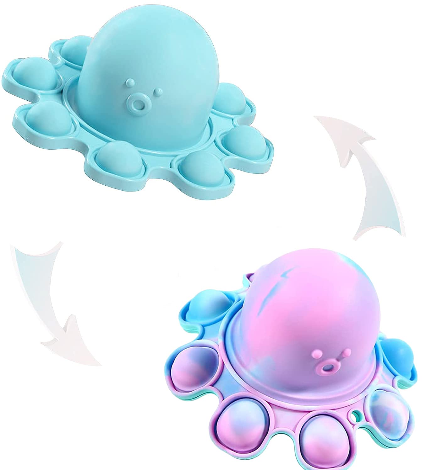 Buy 3D Octopus Toys Pop its Bubble Fidget Toy, Flippy Octopus Puppet ...
