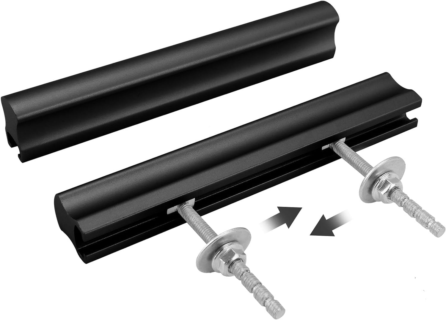 goldenwarm 10 Pack Adjustable Black Cabinet Handle,Matt Black Drawer ...