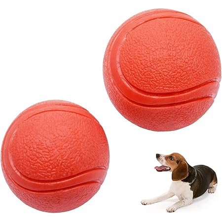 Pet Supplies : Snug Rubber Dog Balls for Small and Medium Dogs - Tennis ...
