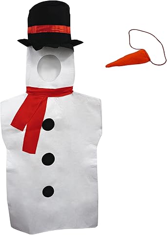 Amazon.com: 4E's Novelty Snowman Costume for Adults One-Piece for ...