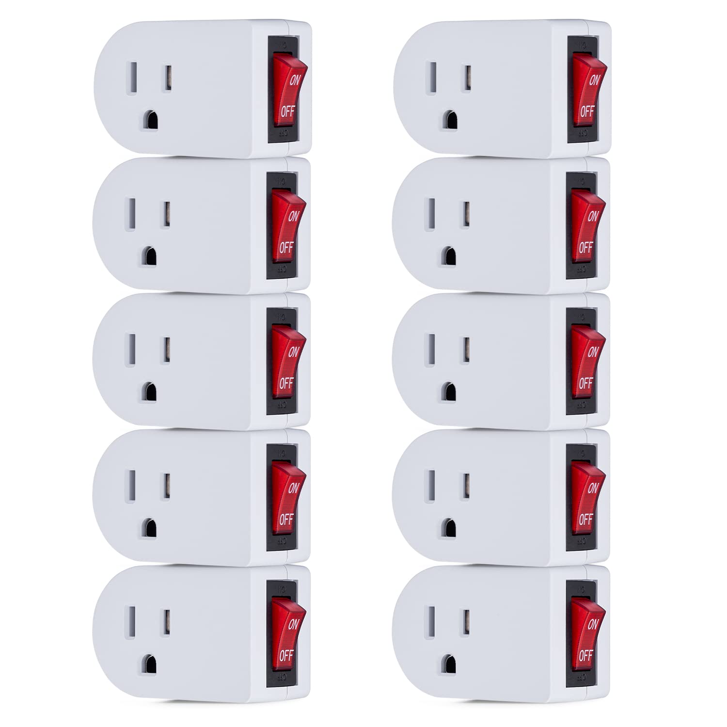 Snapklik.com : Luxtronic Grounded Power Adapter Switch - Electrical Outlet