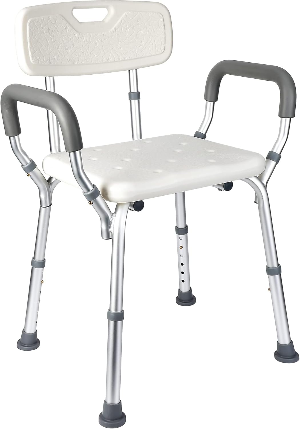 Amazon.com: Shower Chair with Back and Padded Arms Bath Bench for ...