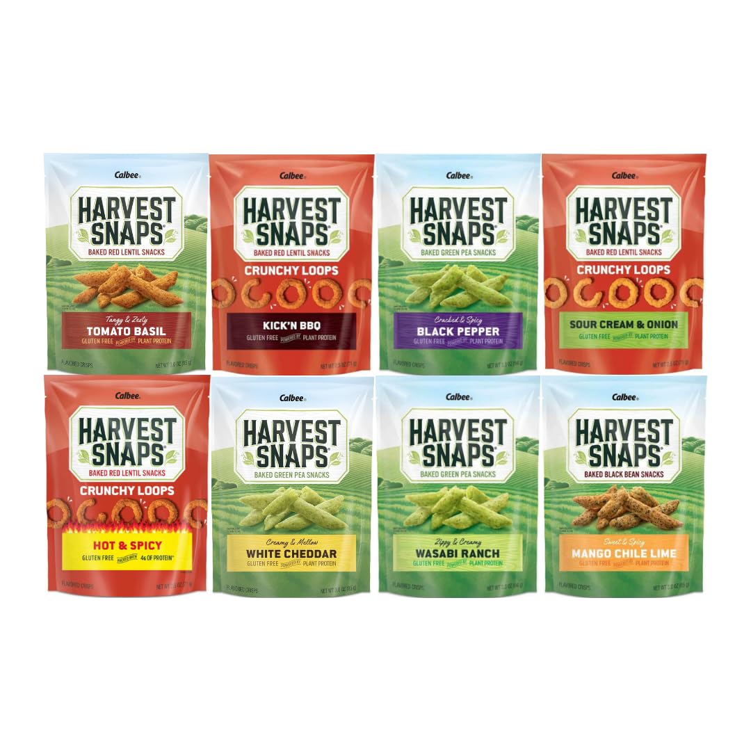 Amazon.com: Variety Pack Harvest Snaps Veggie Chips - 8 Pack, Includes ...
