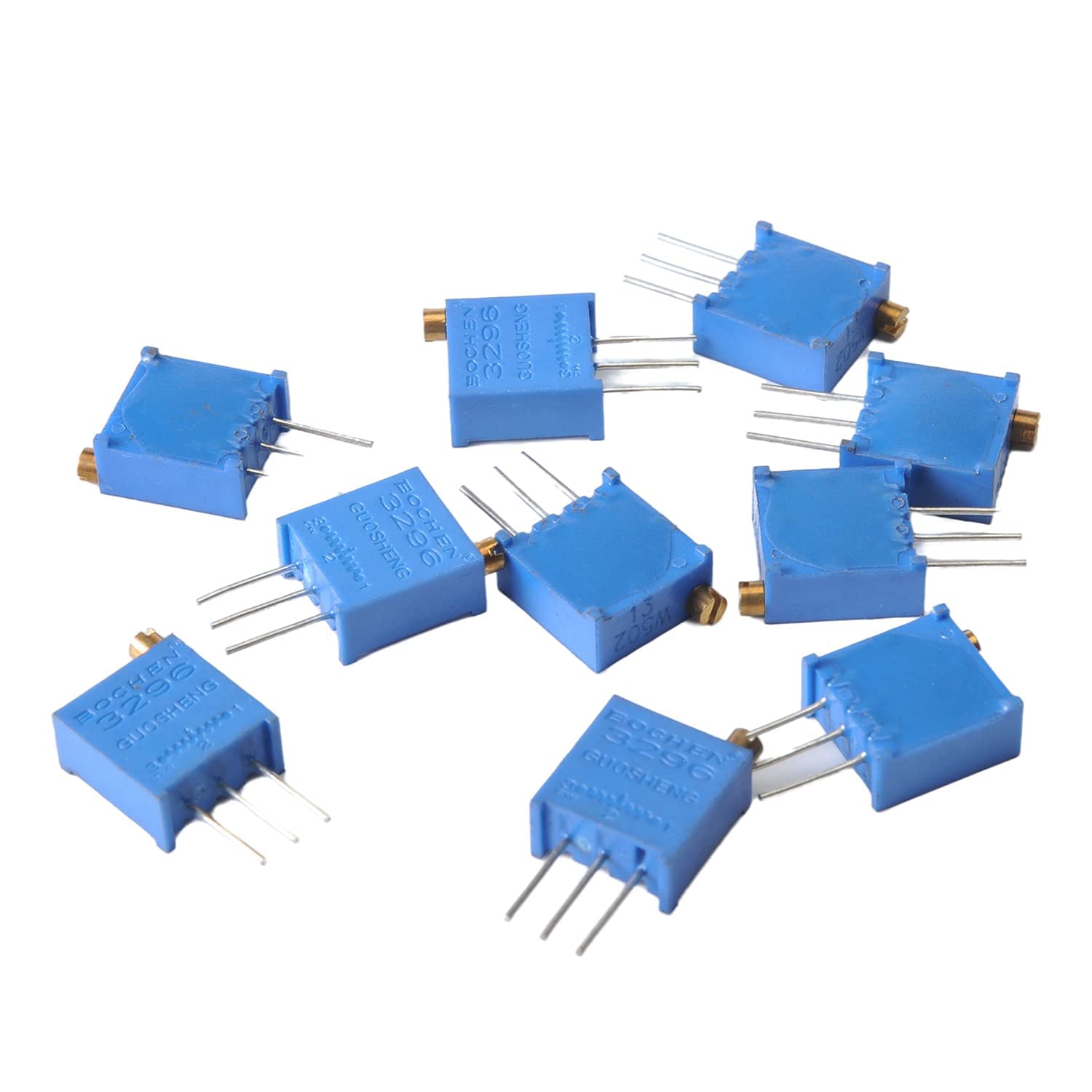 Snapklik.com : Fielect 50Pcs 5K Ohm Multiturn Trimmer Potentiometer ...