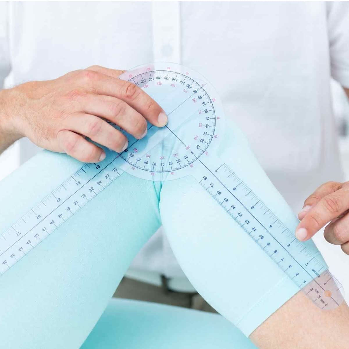2 Pack 12 inch Goniometer, Goniometer Physical Therapy Joint Range of ...