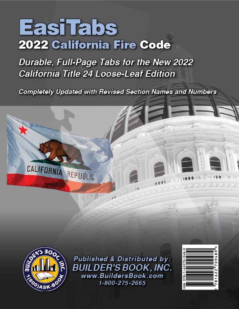 2022 California Fire Code, Title 24 Part 9 Loose-Leaf EasiTabs: Builder ...