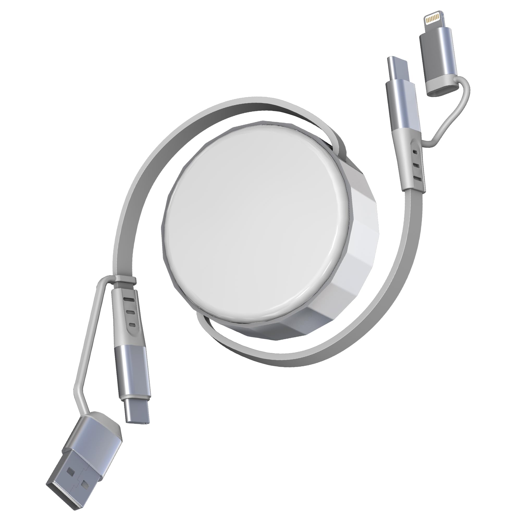 Amazon.com: Retractable Multi Fast Charging Cable 3A - MFi Certified 4 ...