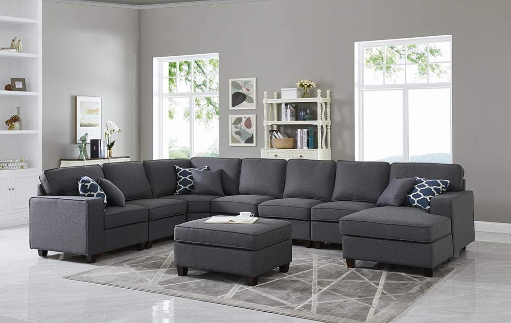 Amazon.com: Devion Furniture Meridian Sectional Modular Sofa with ...
