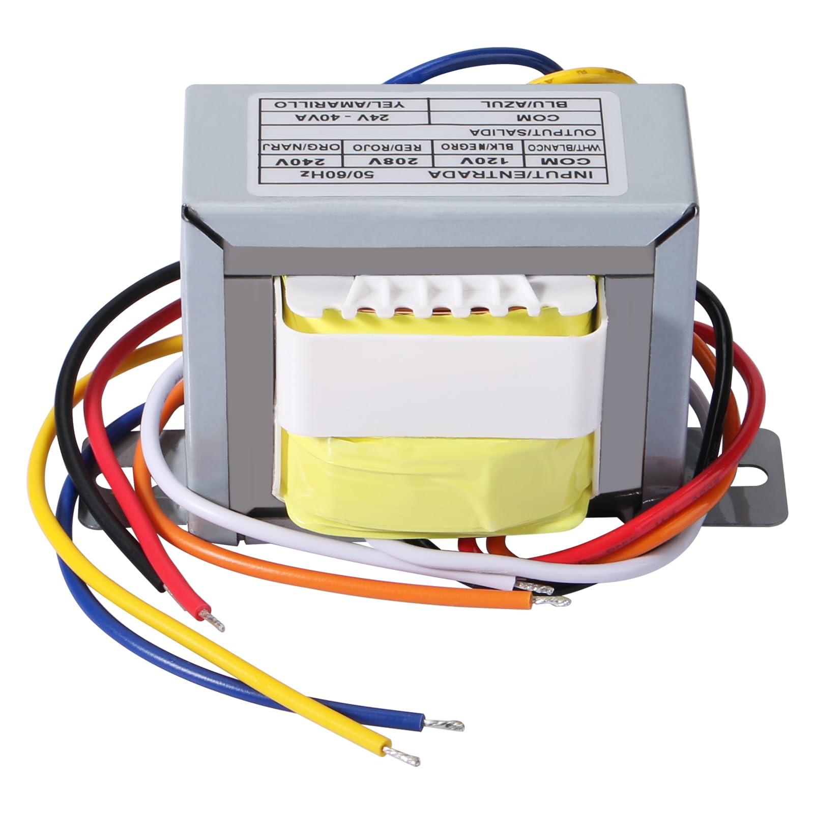 24V 40VA Control Transformer Primary 120, 208, 240V Secondary 24V HVAC ...