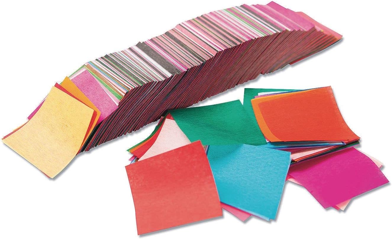 Deluxe Bleeding Art Tissue Squares, 25 Assorted Colors, 1-1/2" x 1-1/2 ...
