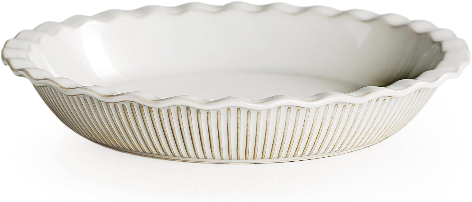 Amazon.com: Mora Ceramics Classic 9 Inch Round Pie Pans Set of 2 ...