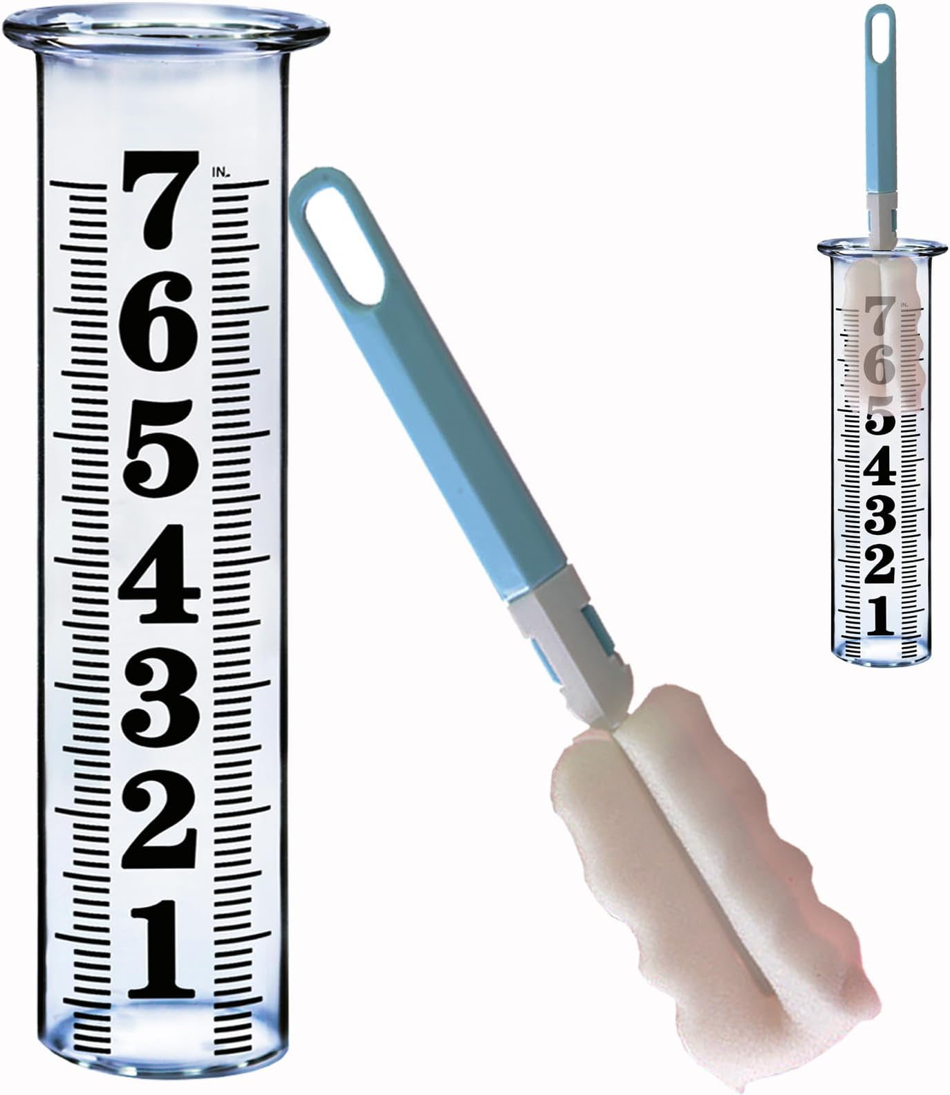 Amazon.com : Krijuess Rain Gauge Outdoor Plastic,Rain Gauges for Yard ...