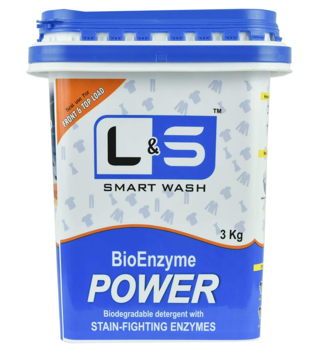 L&S Lila Smart Wash Detergent Powder (3 kg) | for Laundry Wash ...