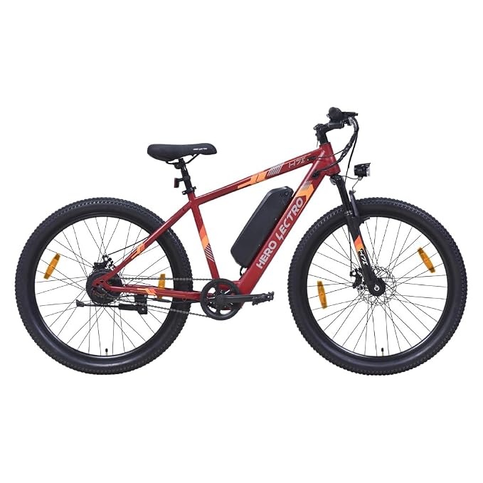 Hero Lectro H7 Sigma 27.5T Single Speed Electric Cycle for Men | 250W ...