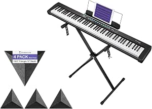 Amazon.com: 4 PCS Bass Traps Acoustic Panels 16.5" Triangle 12" Depth ...