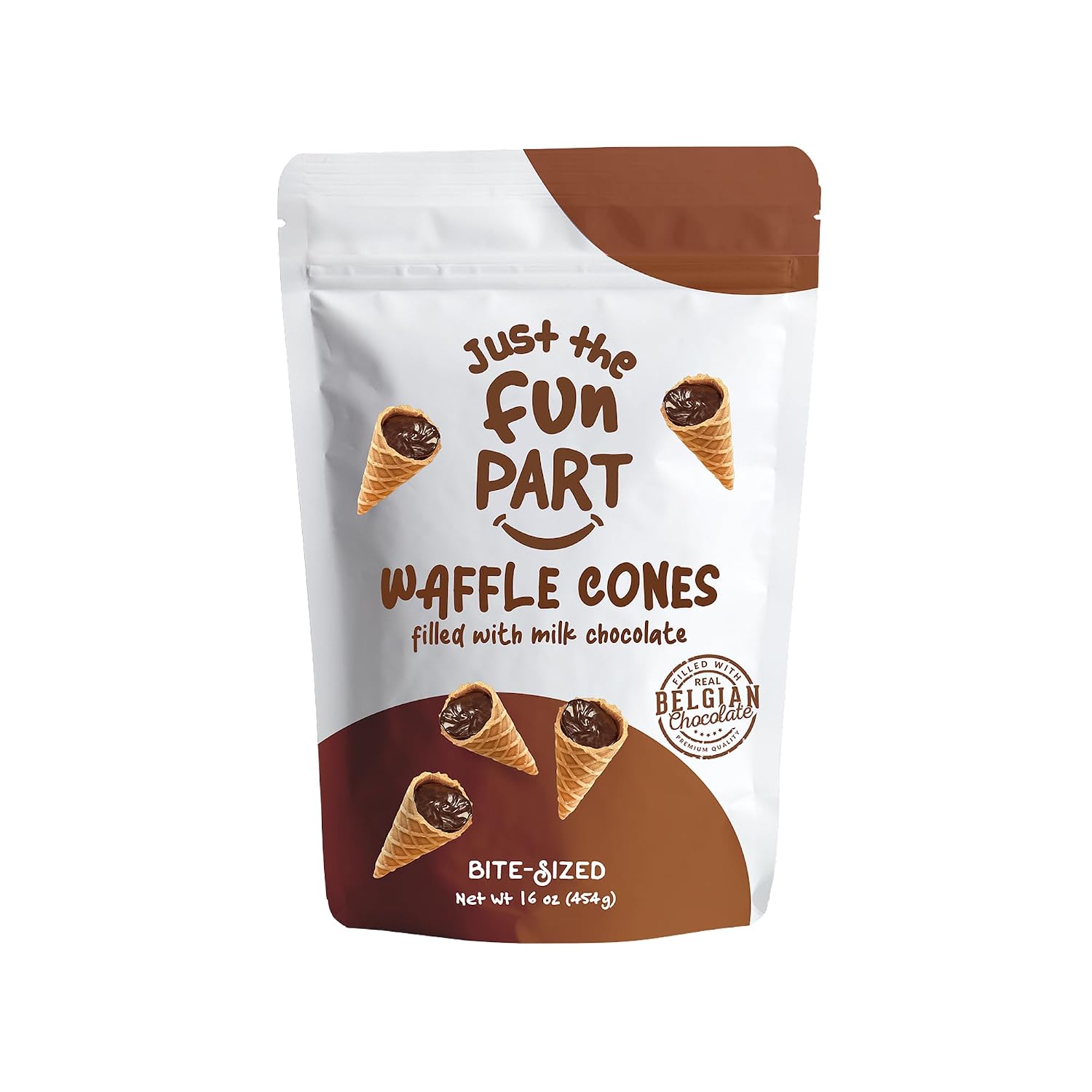 Amazon.com : Just The Fun Part Bite-Size Crispy Mini Waffle Cones 16 oz ...
