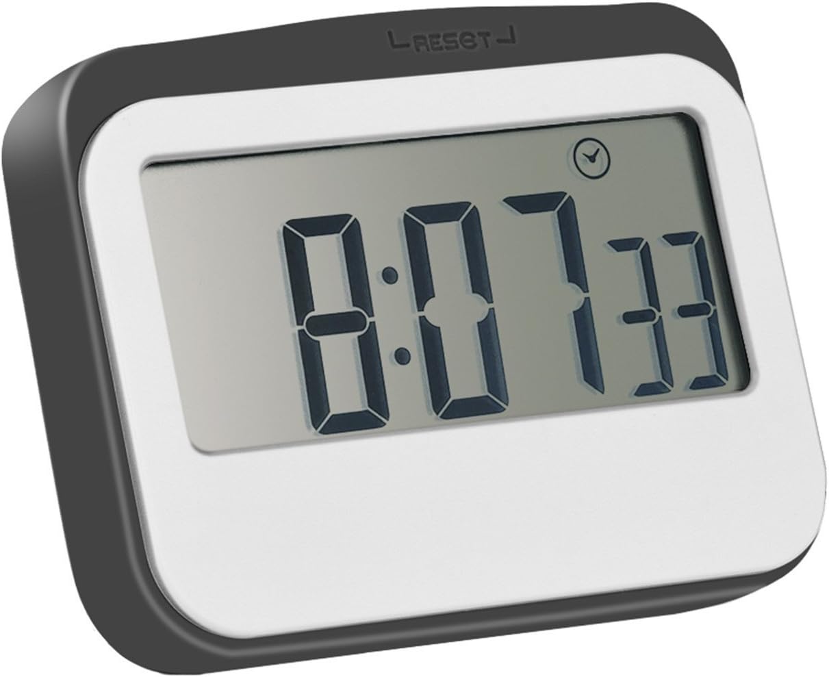 Magnetic Digital 24 Hours Kitchen Timer/Clock with Large Screen (Grey ...