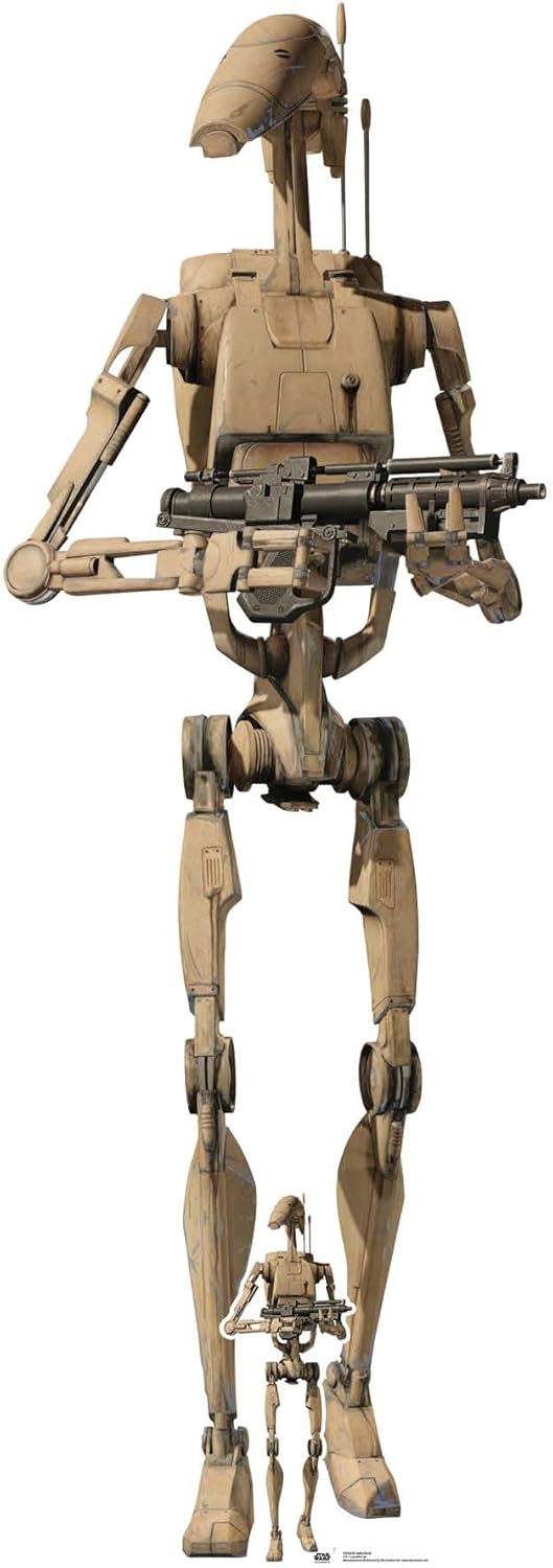 Star Cutouts SC4366 B1 Battle Droid Cardboard Cutout with Mini : Amazon ...