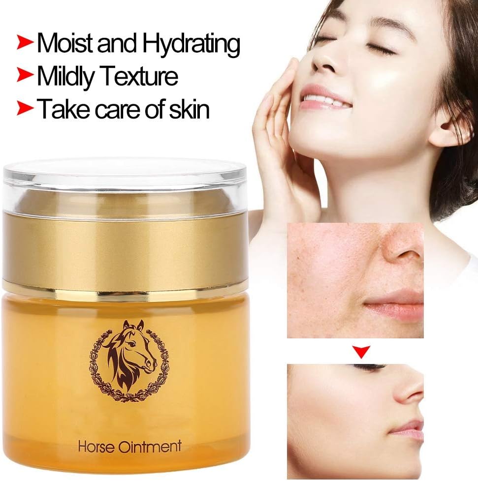 Facial Cream, Horse Oil Moisturizer for Day and Night, Repairs, Anti ...