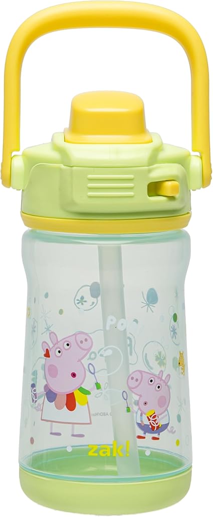 Amazon.com: Zak Designs Peppa Pig Beacon Kid Water Bottle for Travel or ...