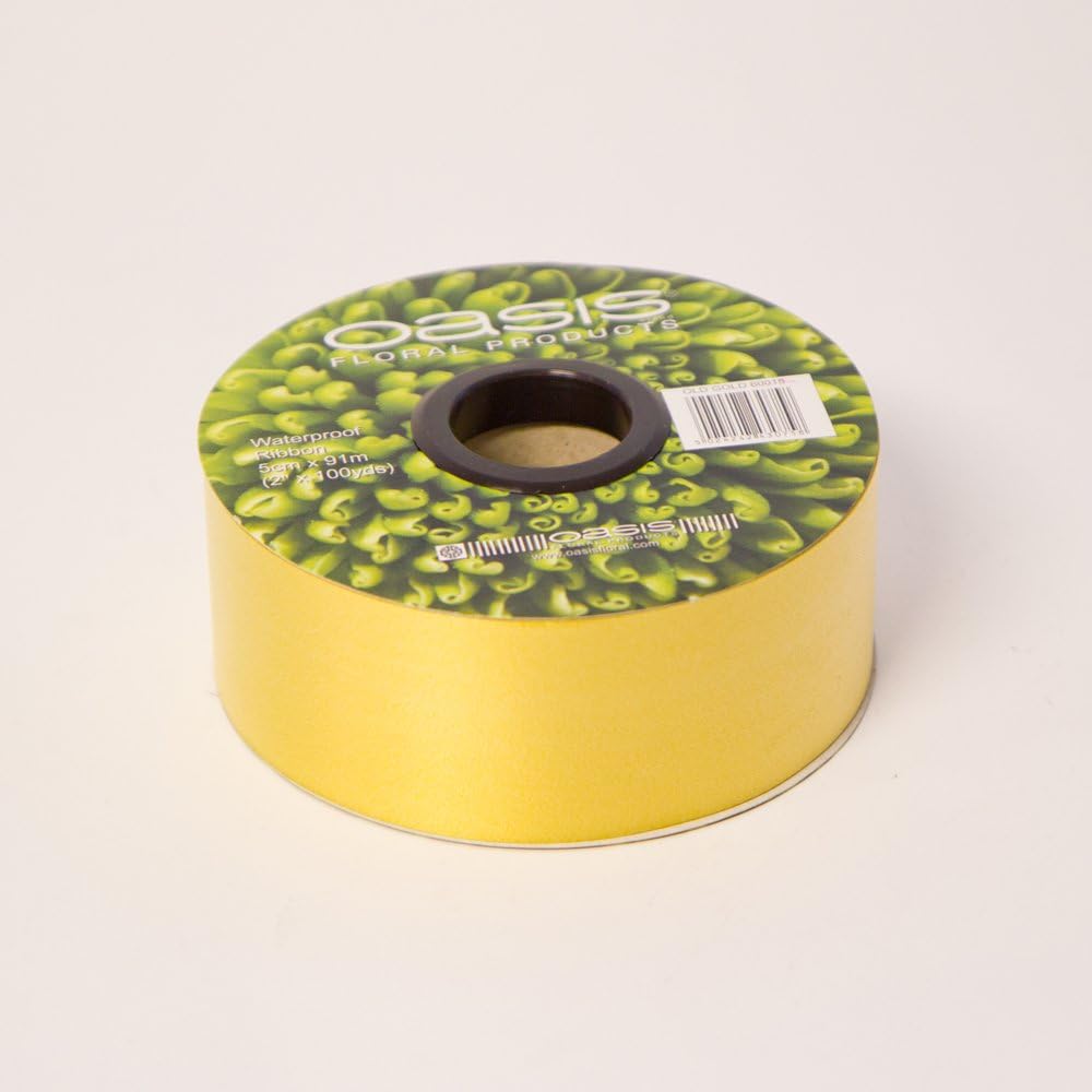 Florist Ribbon Old Gold Colour 91 Metre Roll : Amazon.co.uk: Home & Kitchen