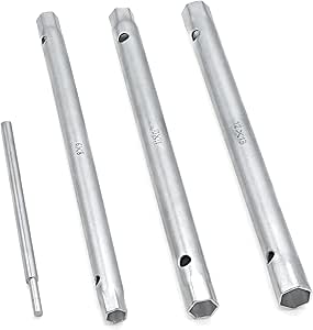 DAKCOS 4PCS Box Spanner Set with Tommy Bar，8-13mm Metric Tap Spanner ...