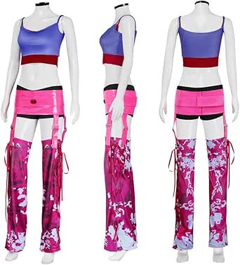 Amazon.com: Women Suki Costume Outfits 90s Hip Hop Pink Suit Fasts n ...