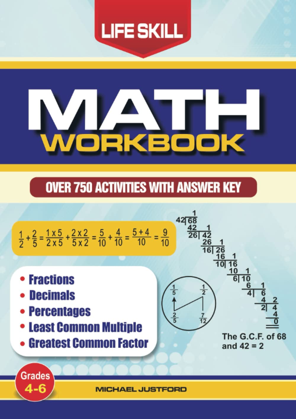 Life Skill Math Workbook: Fractions, Decimals, Percentages, Least ...
