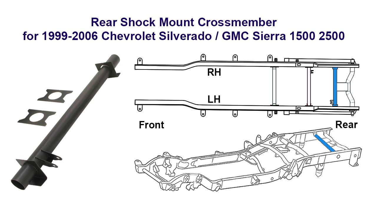 Snapklik.com : Rear Shock Mount Crossmember Fit For 1999-2006 Chevy ...