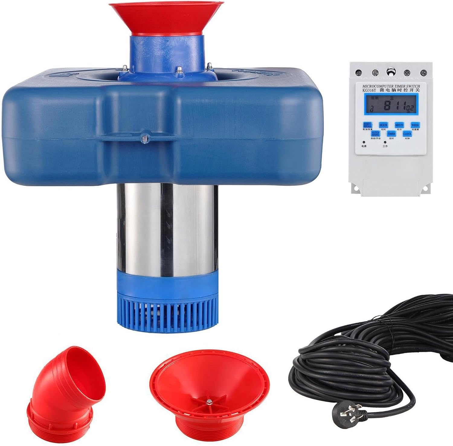 Amazon.com: Pond & Lake Aerator System,Stainless Steel Fountain Aerator ...